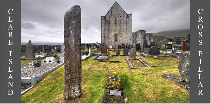 Clare Island, Cross Inscribed Pillar, Mayo